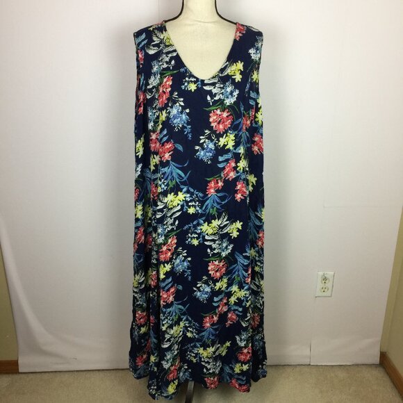 Woman Within | Dresses | Woman Within Midi Dress X 2224 Woman Plus Blue ...
